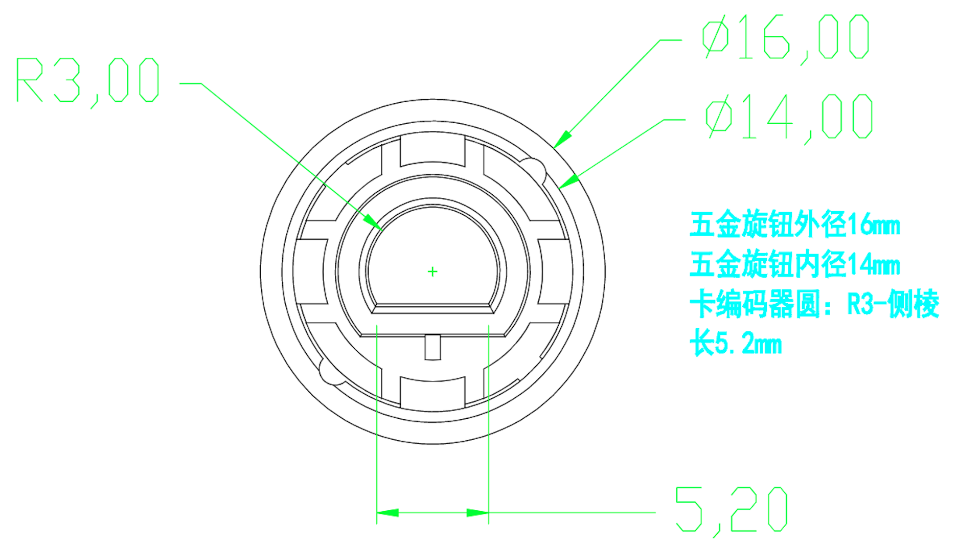 What are the knob cap measurements for Q2? – Keychron | Support Center